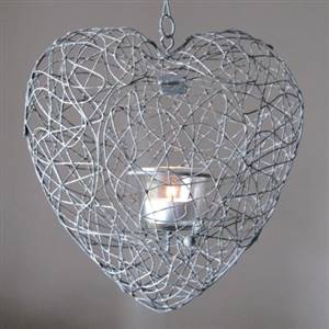 Hanging heart t-light holder | Bliss and Bloom Ltd