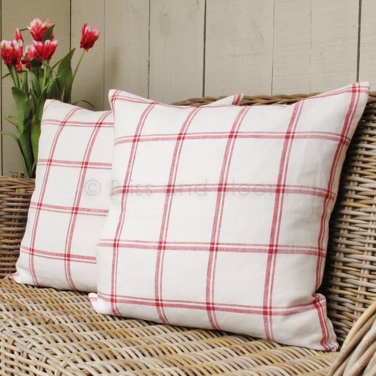 Red Check Throws And Cushions at Arthur Lawrence blog