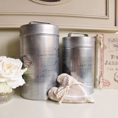 Set of 2 tin containers | Bliss and Bloom