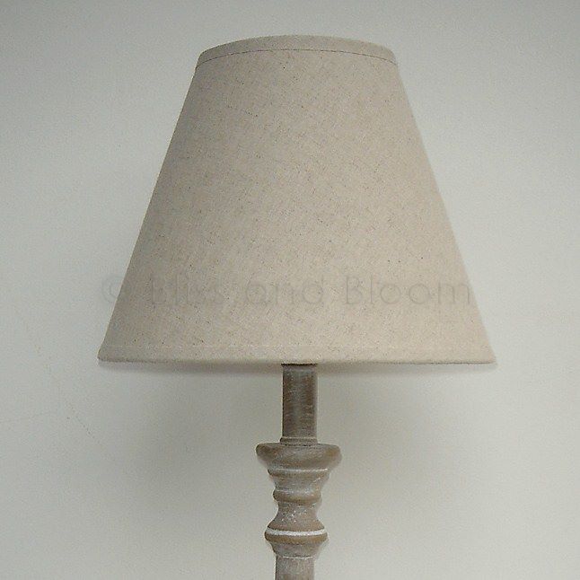 Natural lamp & linen shade 61cm | Bliss and Bloom