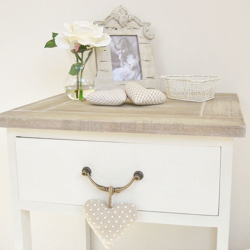 Classic white side table | Bliss and Bloom