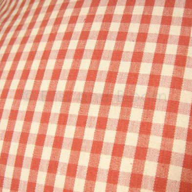 Autumn red gingham check fabric | Bliss and Bloom