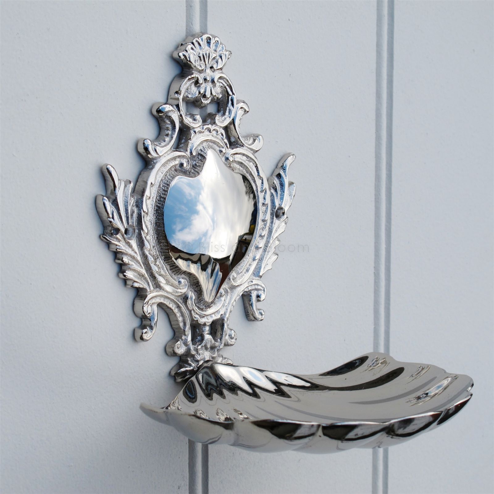 Ornate silver effect soap dish | Bliss and Bloom