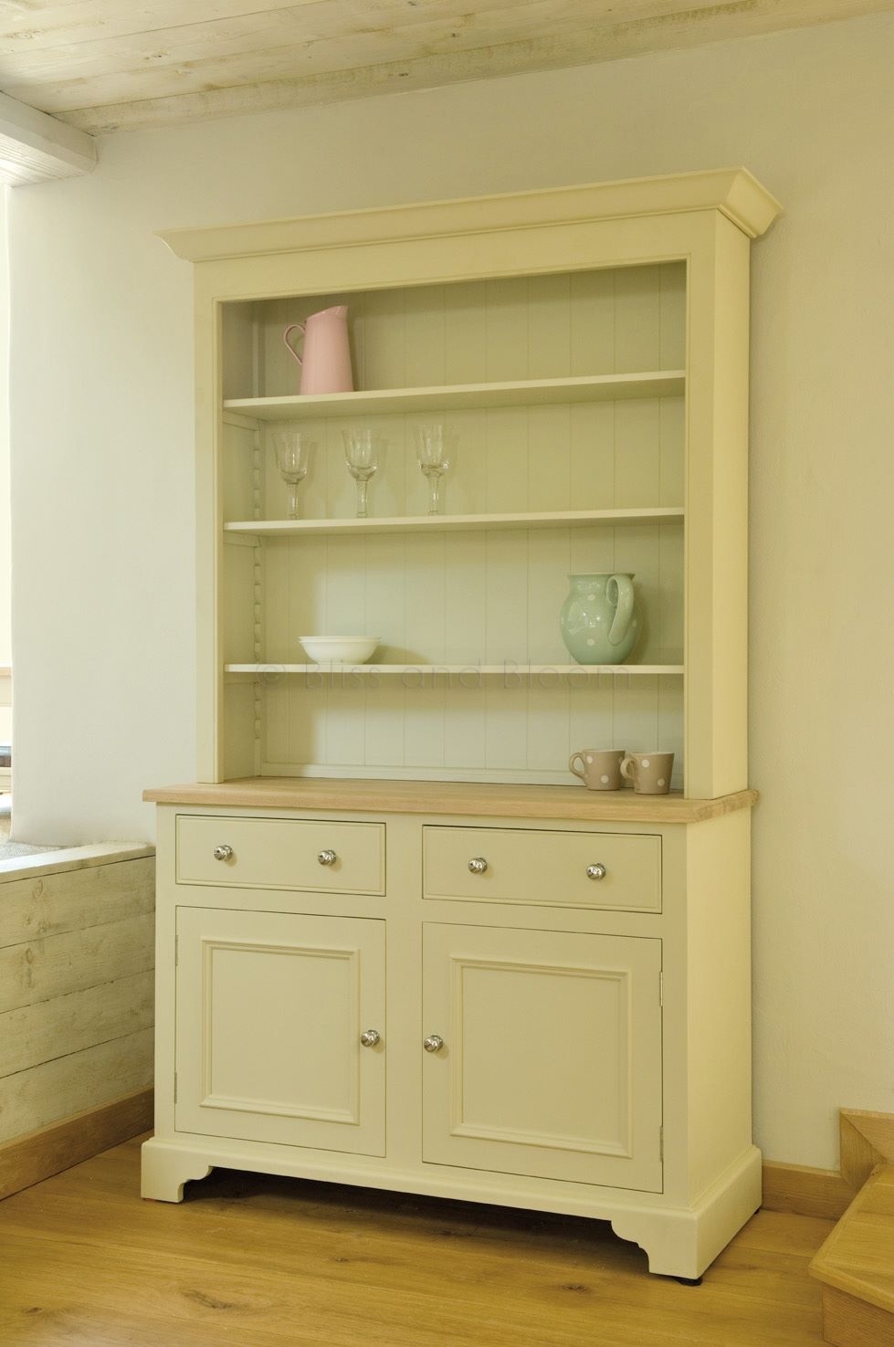 Chichester 4ft open rack dresser | Bliss and Bloom