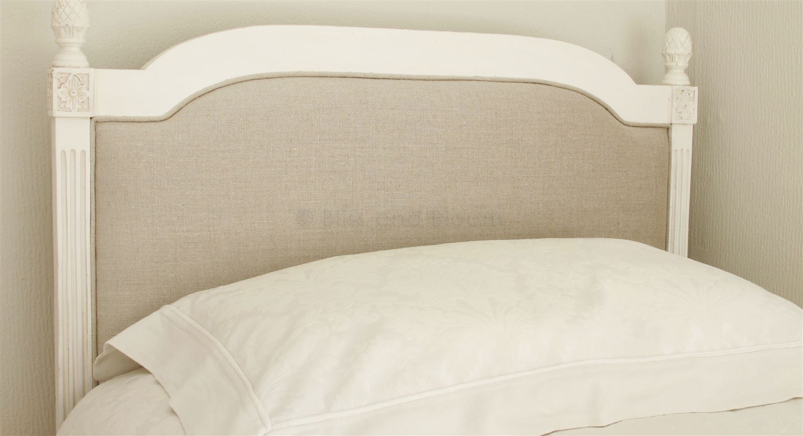 Chateau 3ft linen bed frame | Bliss and Bloom