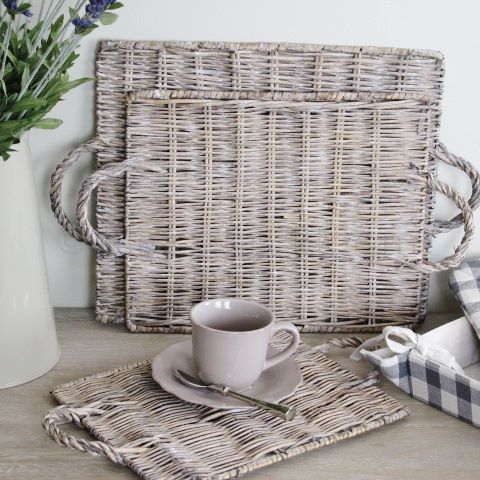 Set of 3 willow trays | Bliss and Bloom