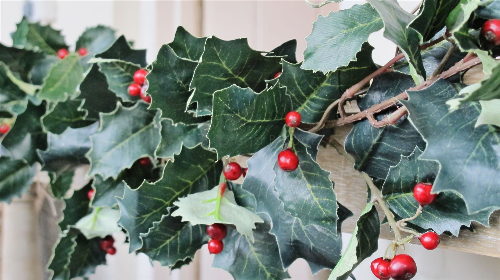 Holly garland 6ft | Bliss and Bloom