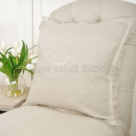 French style natural cushion | Bliss and Bloom