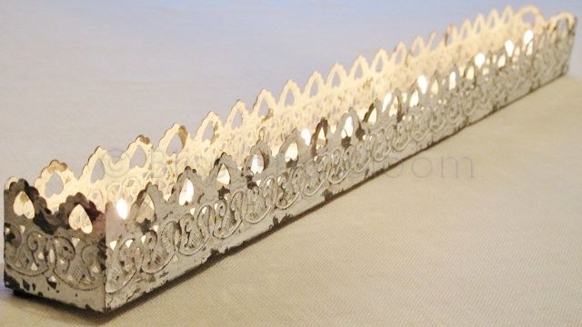 Filigree tea light tray extra long | Bliss and Bloom
