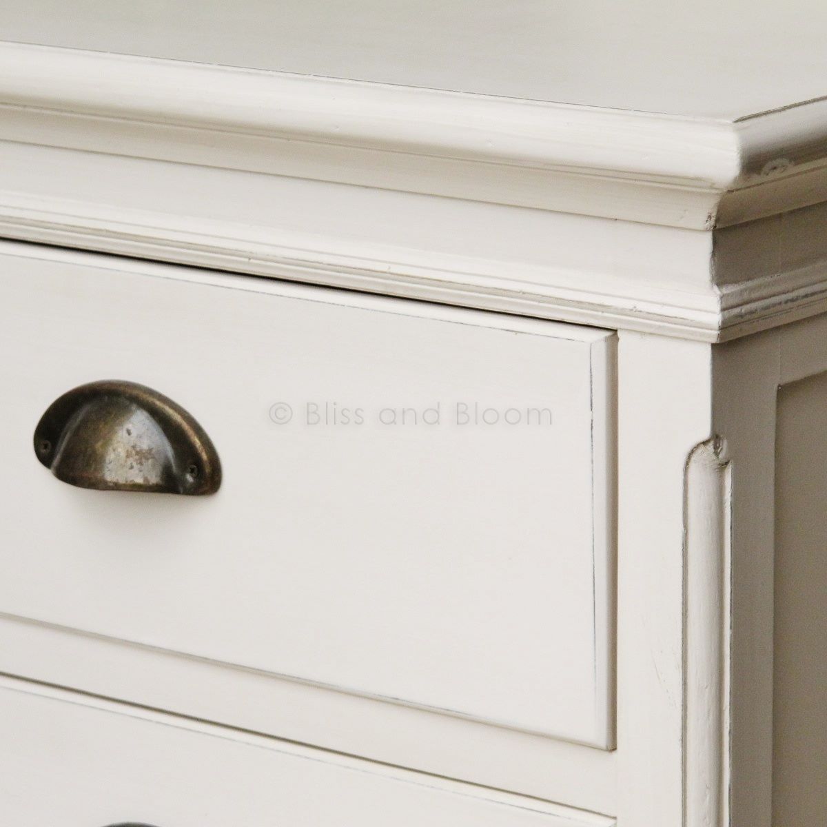 Cream 3 drawer chest / bedside | Bliss and Bloom