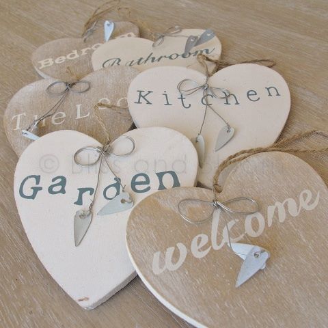 Set of 6 hanging plaques | Bliss and Bloom