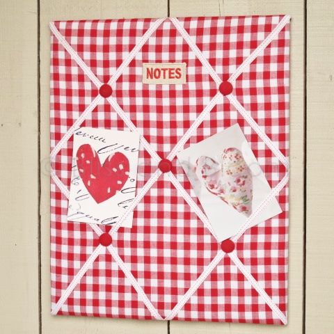 Red gingham memo board | Bliss and Bloom