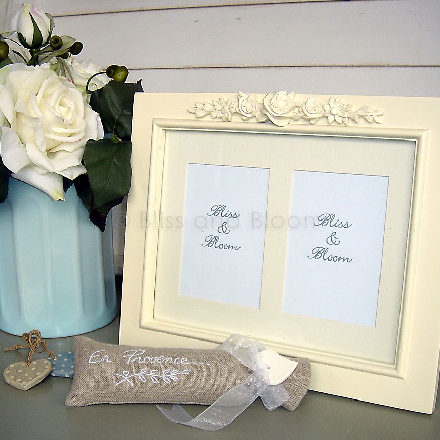 Cream rose rectangular frame | Bliss and Bloom