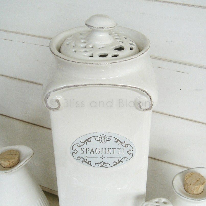 French style spaghetti jar | Bliss and Bloom