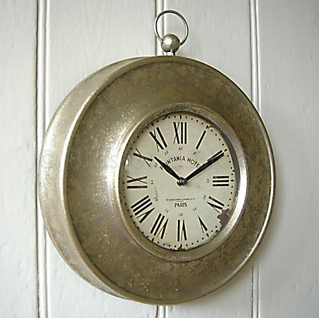 Antique-silver wall clock | Bliss and Bloom