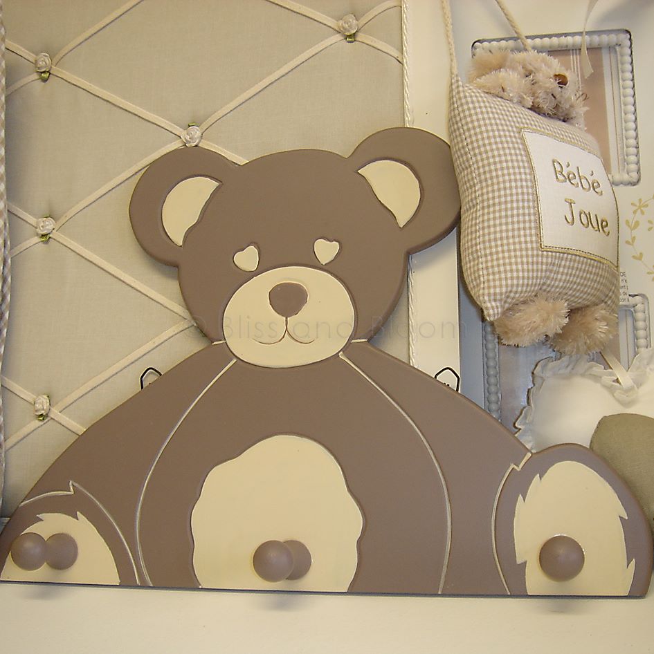 French teddy bear wall hook | Bliss and Bloom