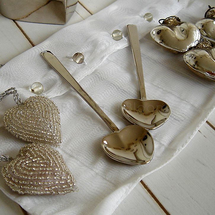 Set of 6 heart spoons | Bliss and Bloom