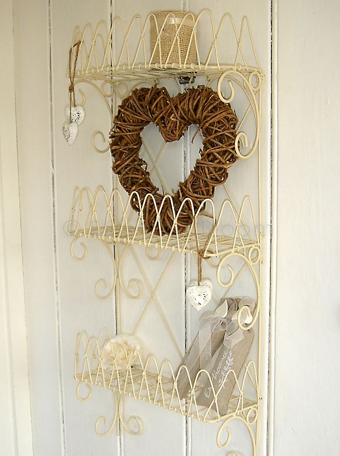 Cream wire shelf rack | Bliss and Bloom