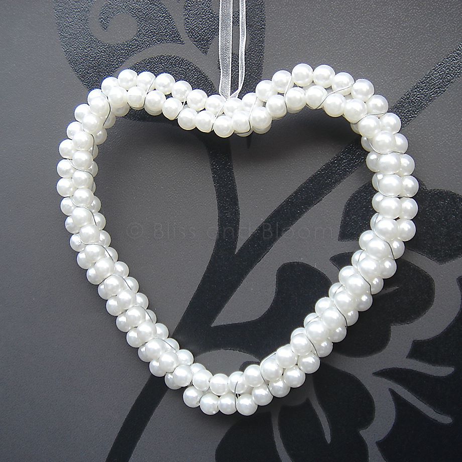 Medium pearl heart | Bliss and Bloom