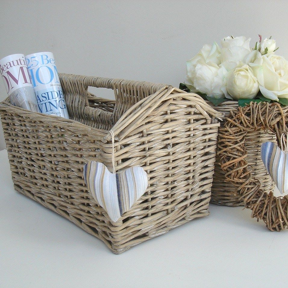 Willow magazine basket | Bliss and Bloom