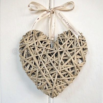 Wicker Hanging Heart | Bliss and Bloom