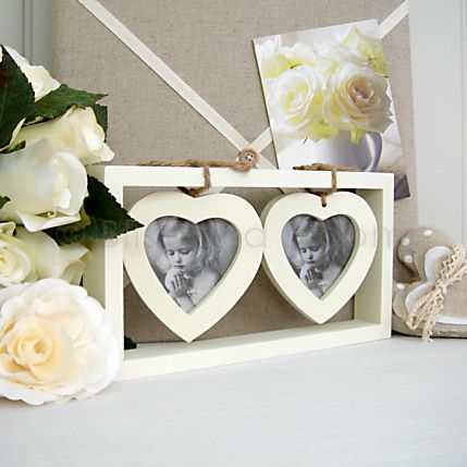Double heart photo frame | Bliss and Bloom