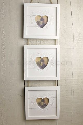 3 large heart photo frames | Bliss and Bloom