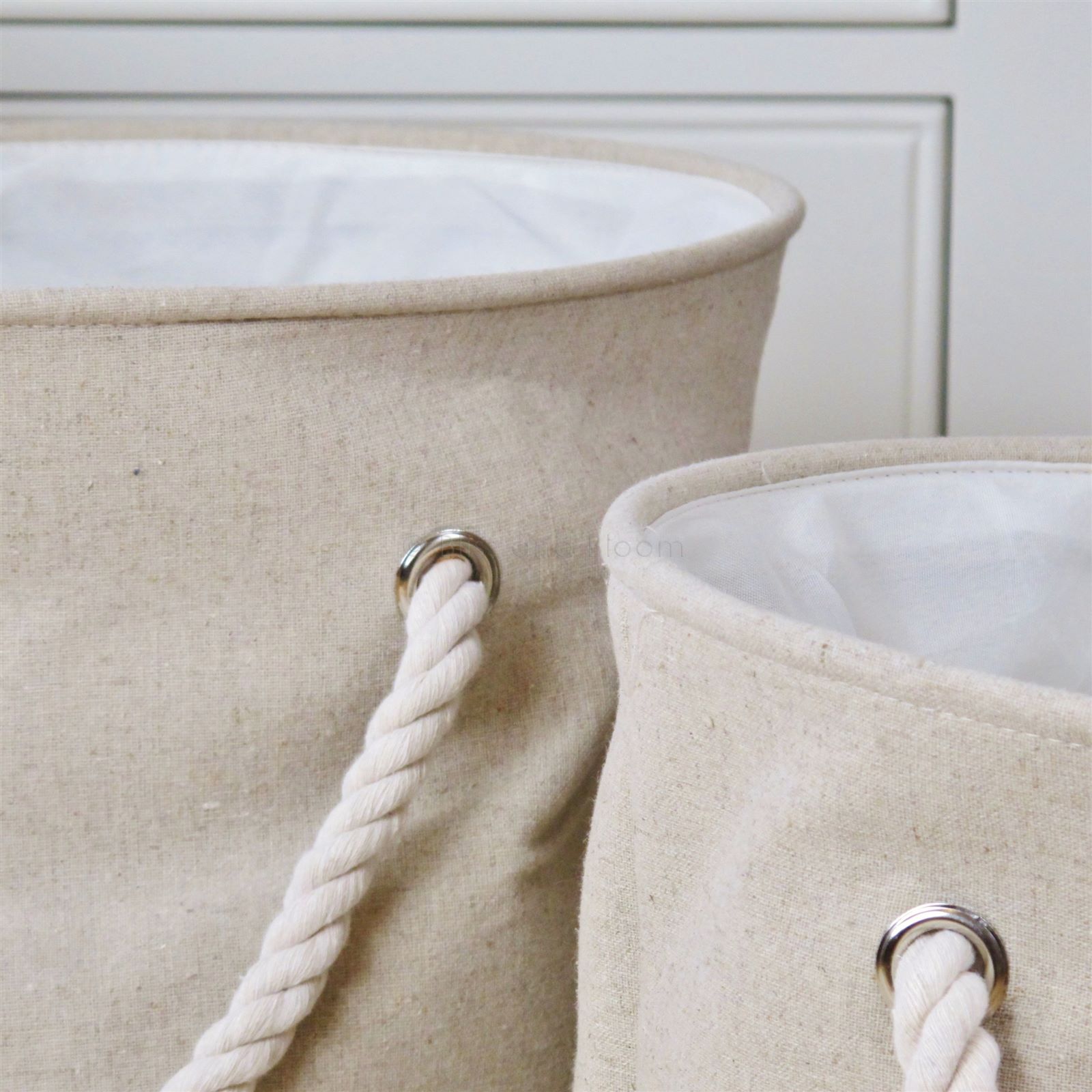 Linen laundry bin x 1 SECONDS | Bliss and Bloom